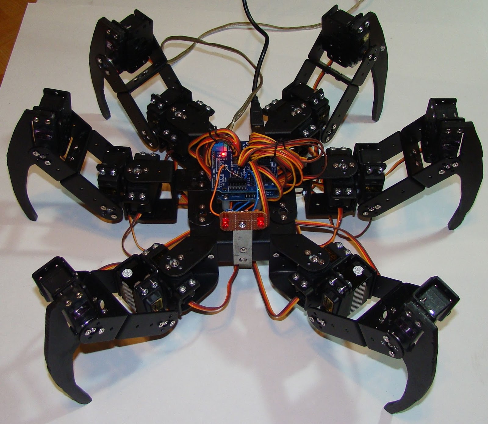 My Commentary And Technical Help Arduino Powered Hexapod Spider 18 Dof Robot Part 2