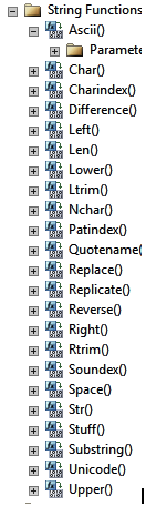 SQL Server - Rain or Shine : String functions