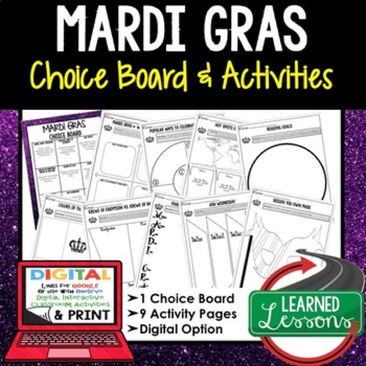 Mardi Gras Classroom Activities and Resources - Learned Lessons ...