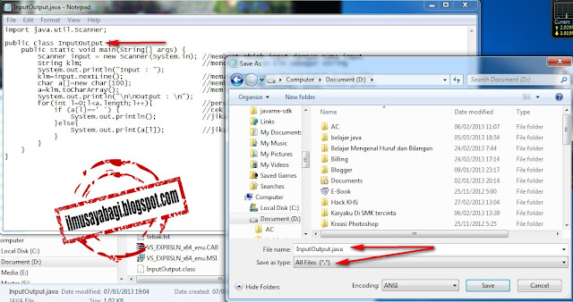 Ilmuku: JAVA - Menyalin String ke Array