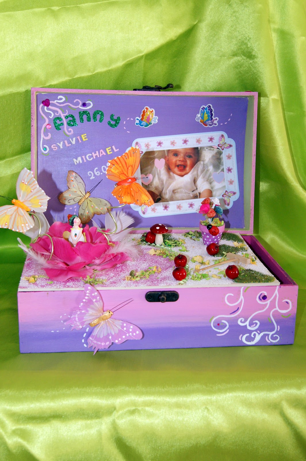 Angel Crée Ma Déco: Baptême Thème Papillon (2 modèles différent)