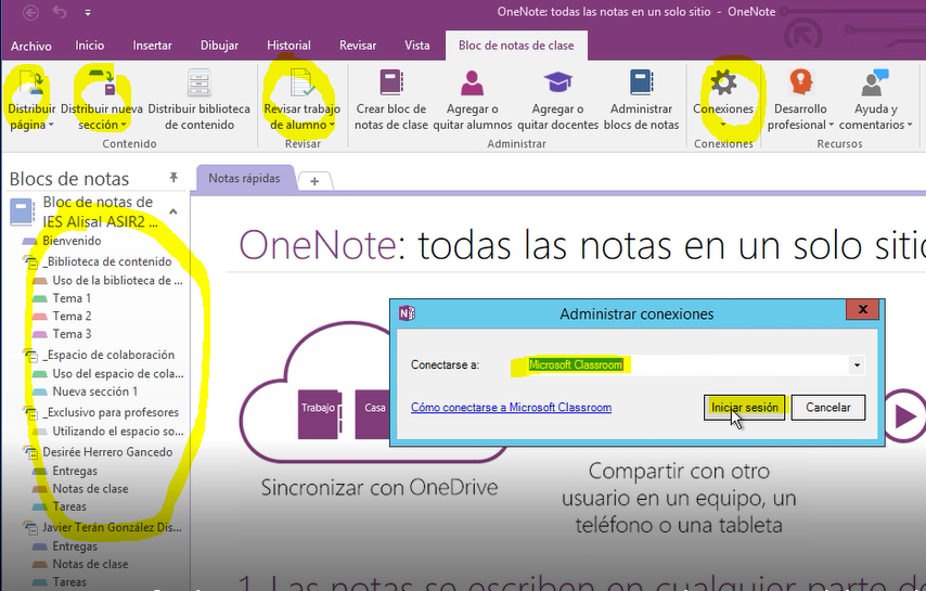 Informática, Internet y Tecnología: Microsoft Classroom (3) Onenote ...