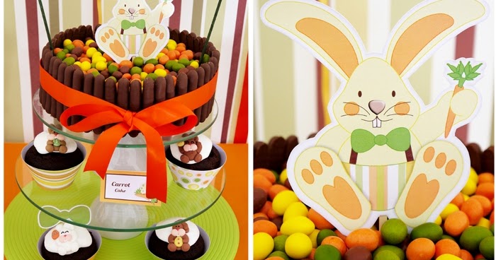 Easter Bunny Party | A Full-On Chocolate Desserts Table - Party Ideas ...