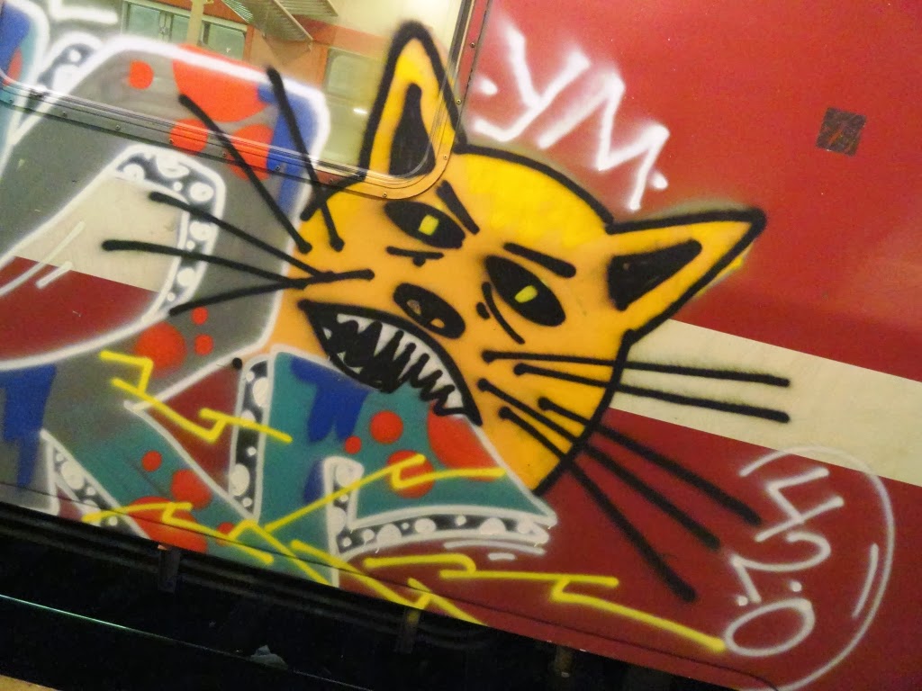 ONE SPLIFF A DAY KEEPS THE EVIL AWAY Art on Train