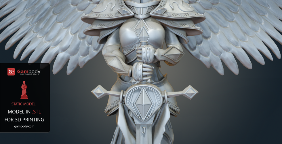 League of Legends - Kayle the Judicator 3D Model STL | Static Model ...