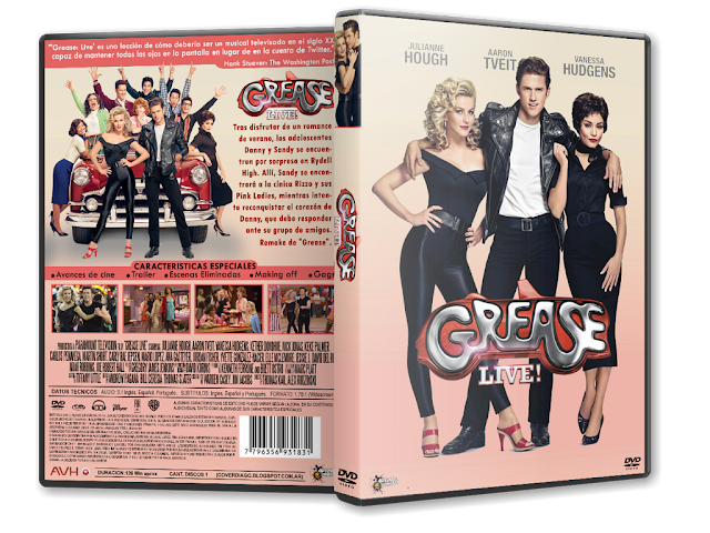 Cover Diago : GREASE LIVE DVD COVER