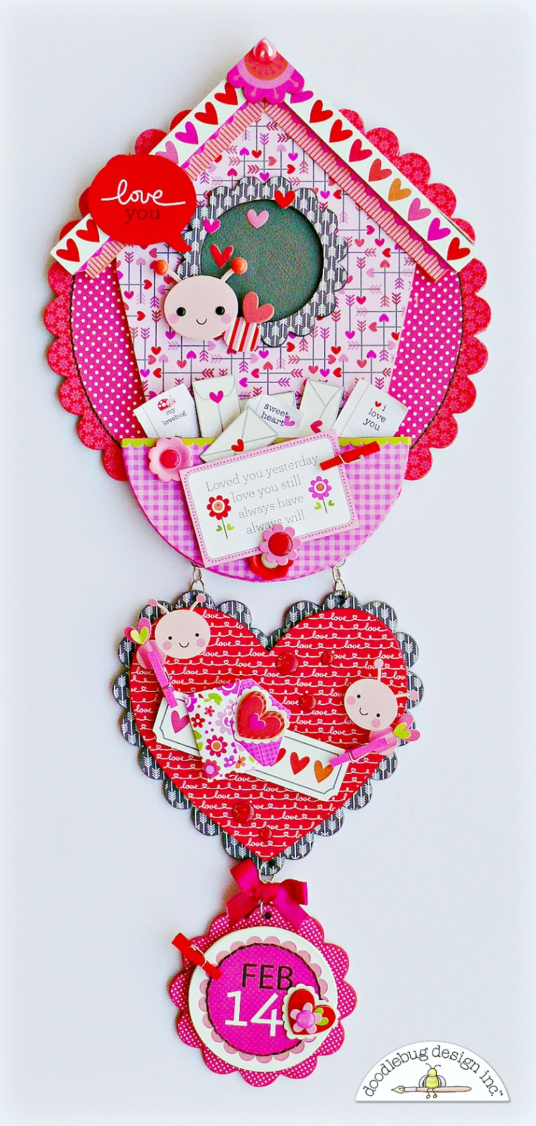 Doodlebug Design Inc Blog: Lovebugs Wall Decor by Jennifer