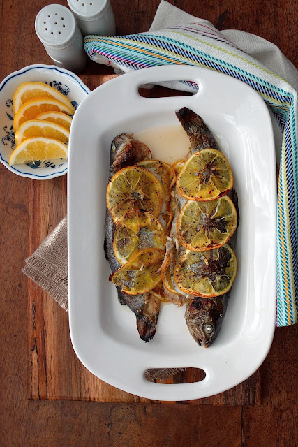 Baked Whole Rainbow Trout with Shallots, Herbs, and Jalapeño | Karen's ...