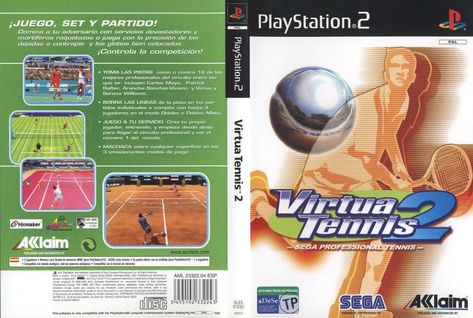 Aplicaciones y Juegos: Virtual Tennis 2