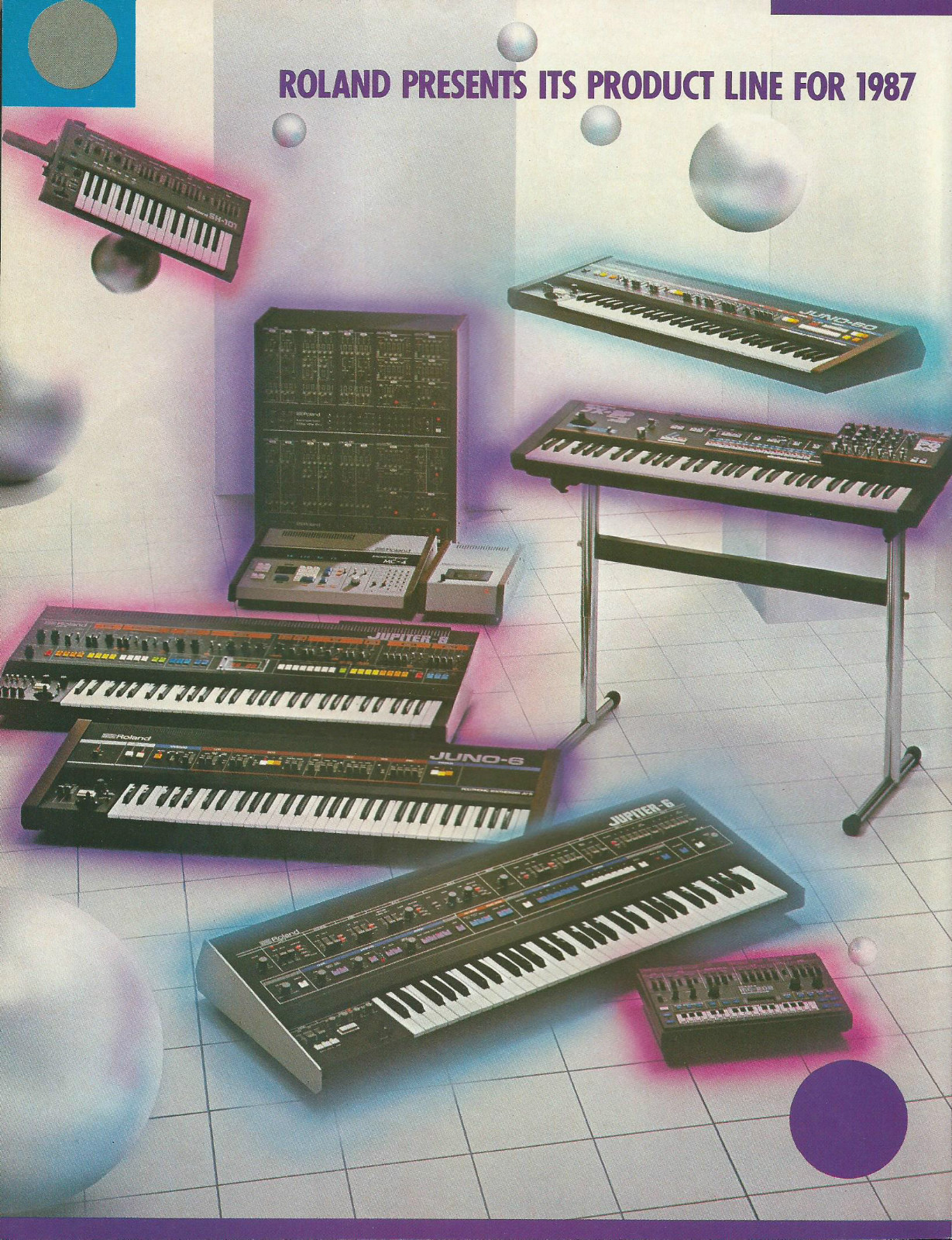 MATRIXSYNTH: 1983 ROLAND SYNTHESIZER PRODUCT RANGE 2-PAGE PRINT AD