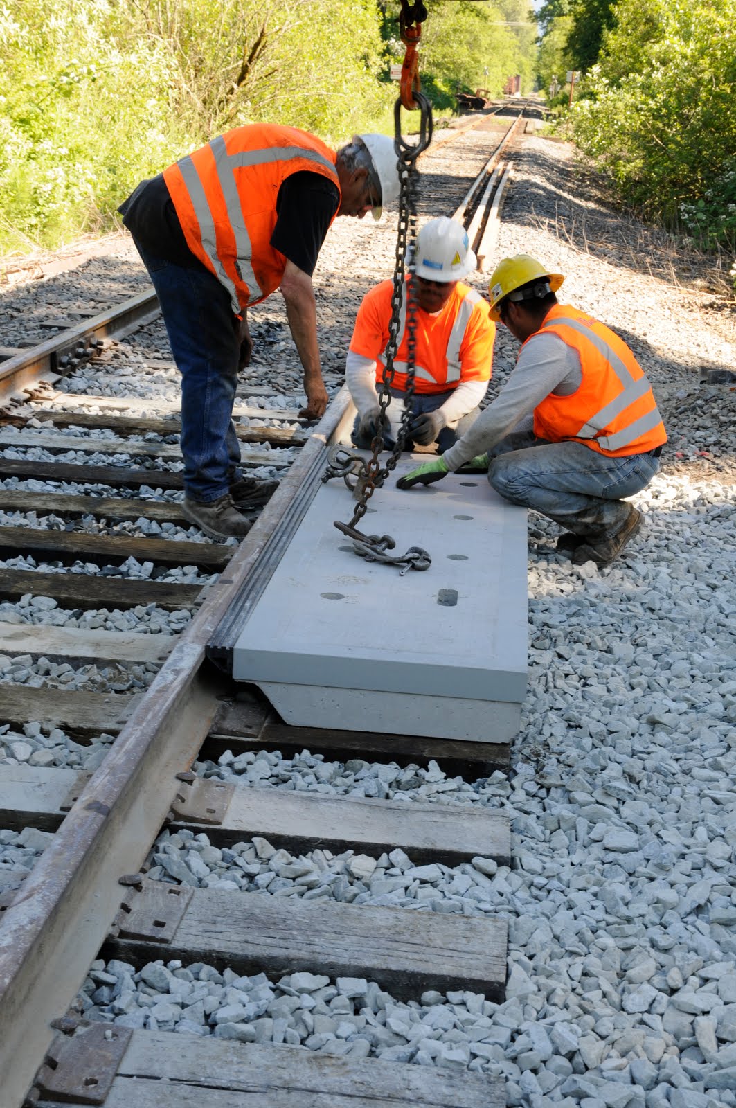 Northwest Railway Museum Blog: Reconstructing a railroad crossing
