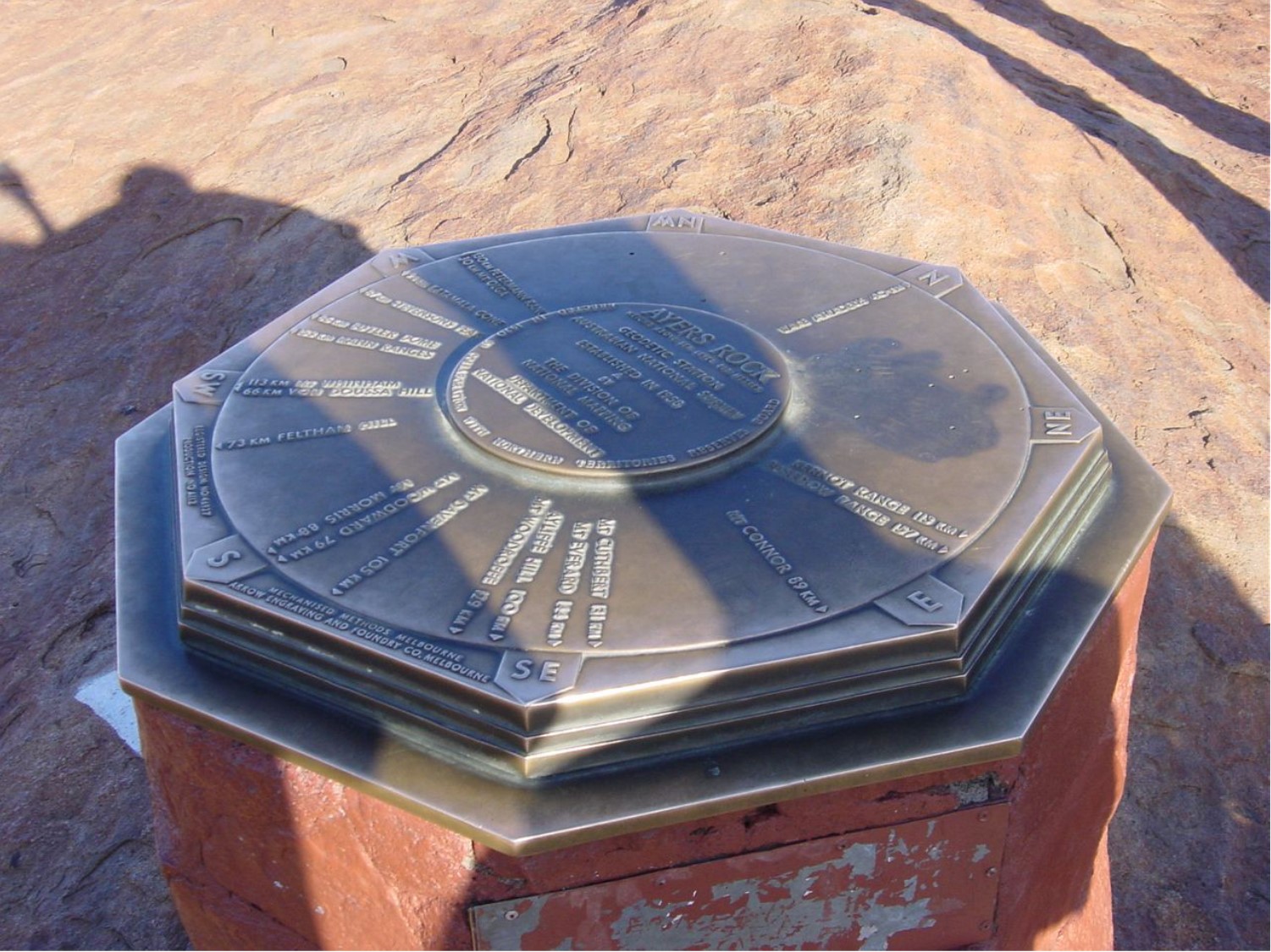 History of the Ayers Rock Summit Marker: a pictorial record.