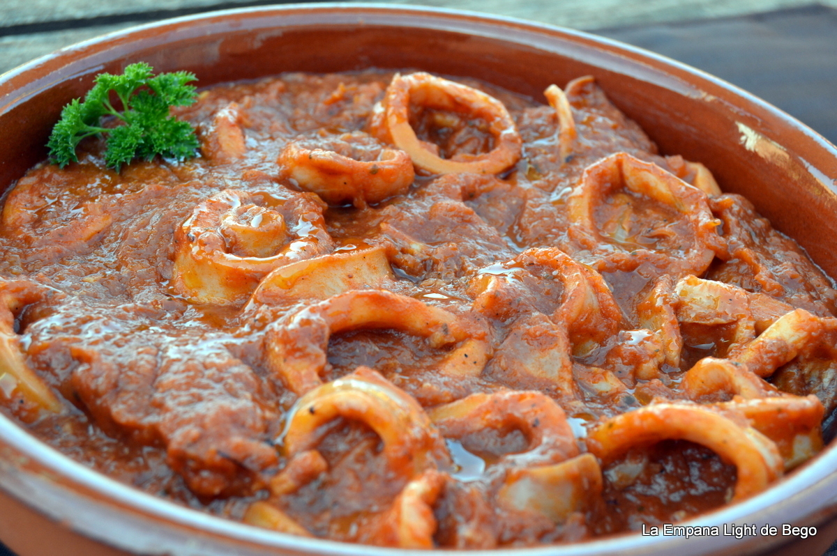 LA EMPANA LIGHT DE BEGO: Calamares en Salsa Americana