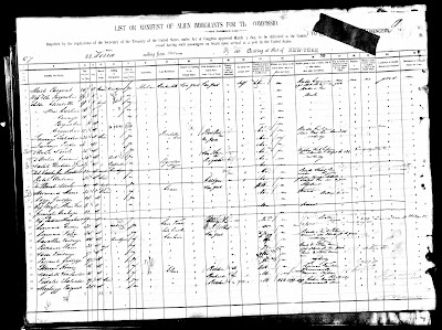 The Genealogy of Torre le Nocelle, Italy: Ship Manifest: SS Werra - 13 ...