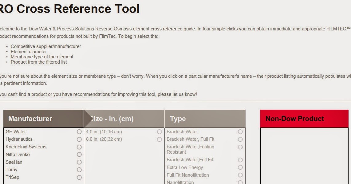 Res-Kem Blog: RO Cross Reference with Four Clicks