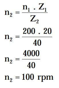 Métodos Mecânicos: Cálculo de rpm de engrenagem
