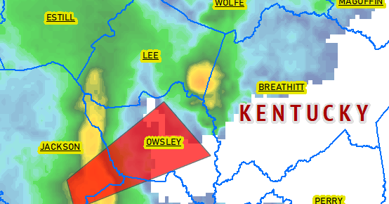 GeoFact of the Day: 6/24/2019 Kentucky Tornado Warning 1