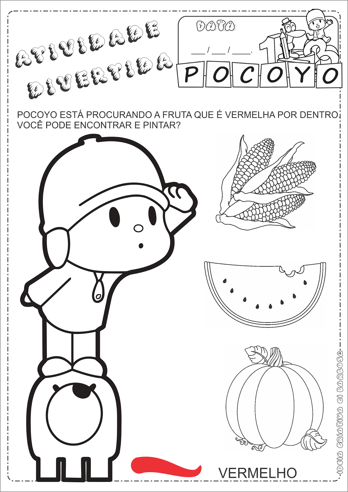 Cor Vermelha Educação Infantil - FDPLEARN