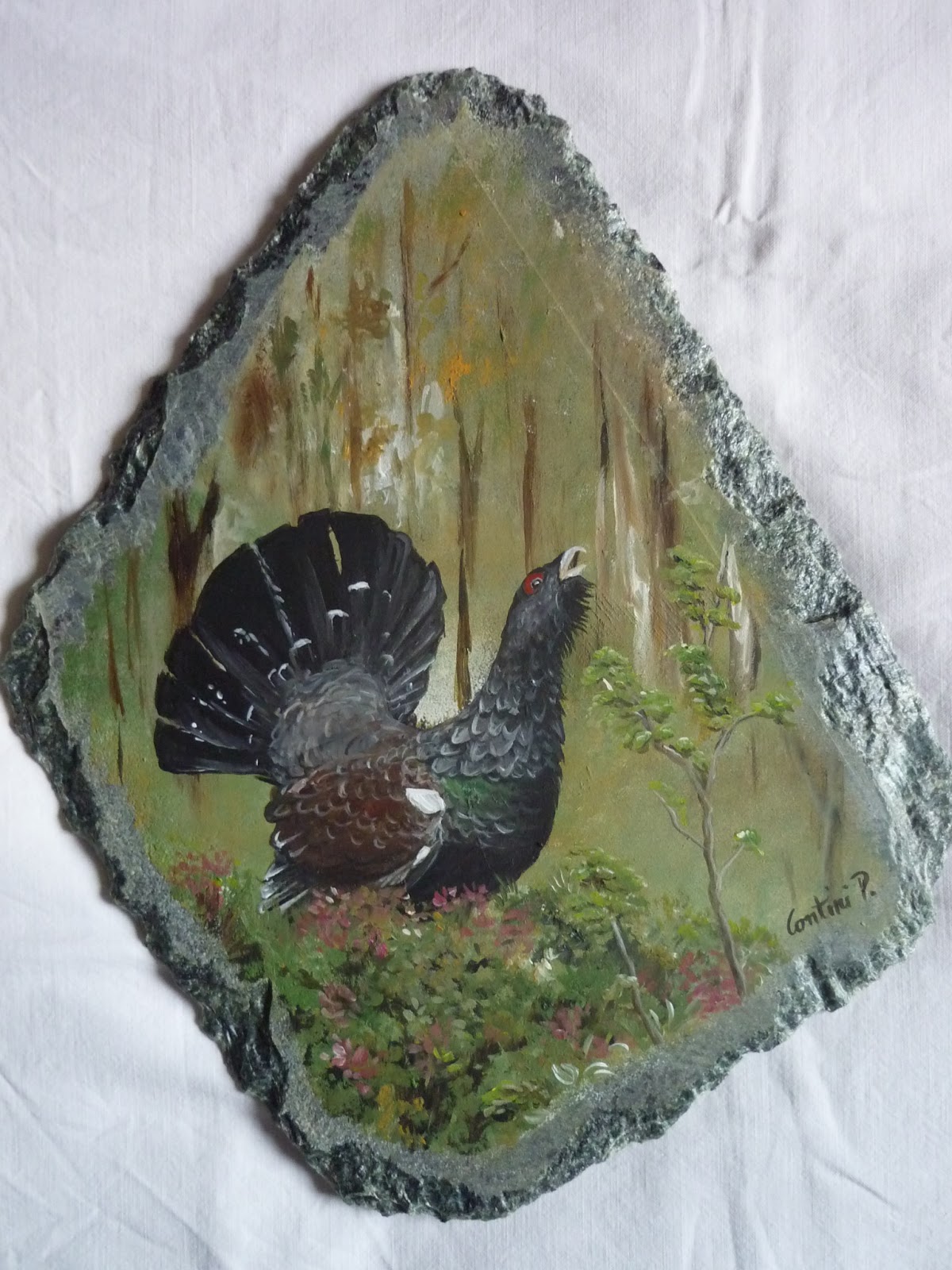 DECORARTE: GALLO CEDRONE NEL BOSCO