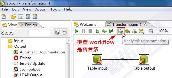 昭佑.天翔: Pentaho Kettle ETL 建立 Transformation 轉換流程 昭佑.天翔: Pentaho Kettle ETL 建立 Transformation 轉換流程