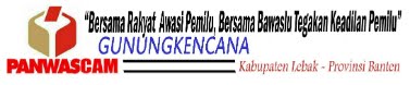 Logo Panwaslu ~ PANWASLU GUNUNGKENCANA
