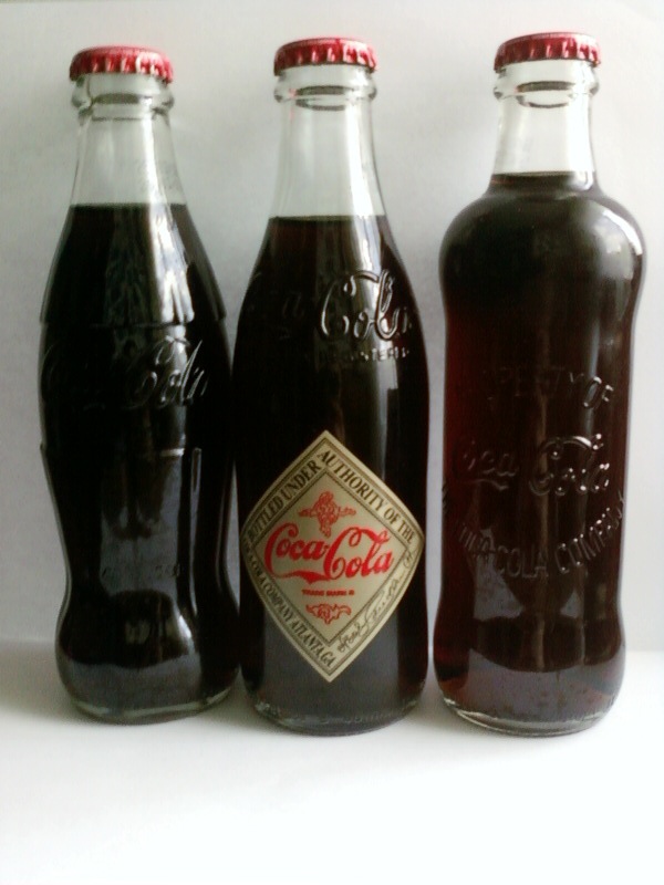 My Blueberry Nights: Coca Cola collection bottles