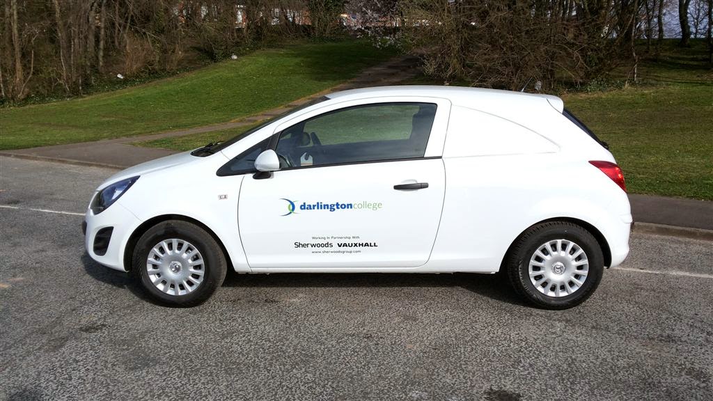 The Green I Signs Blog: Vauxhall Corsa van signwriting supplied ...