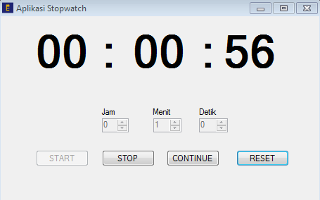 Cara Membuat Aplikasi Stopwatch dengan menggunakan C# - Eldi33