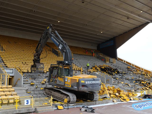 Demolish and Dismantle: Wolves North Bank demolition video & pictures