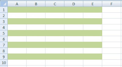 Using Excel with HD: Banded Rows
