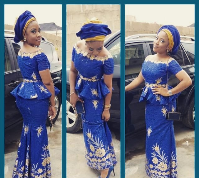 Beautiful aso Ebi Skirt and Blouse Design - DeZango