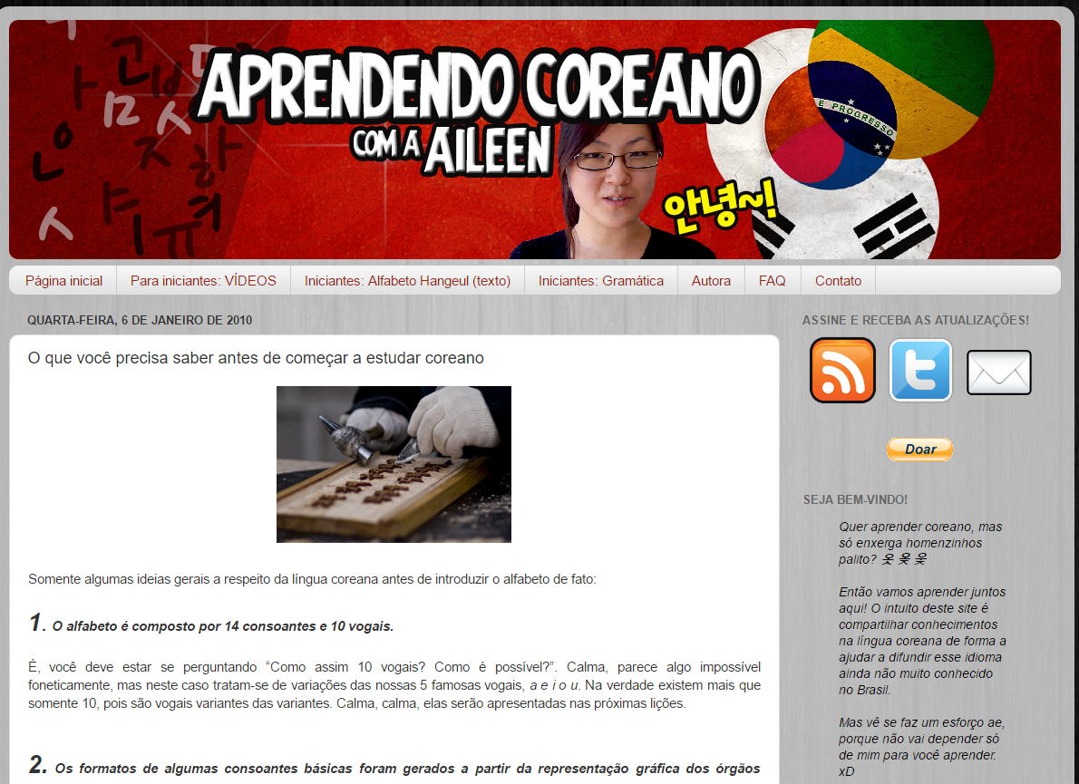 Bem vindos a Brazzangs BR !: CULTURA: Aprendendo Coreano