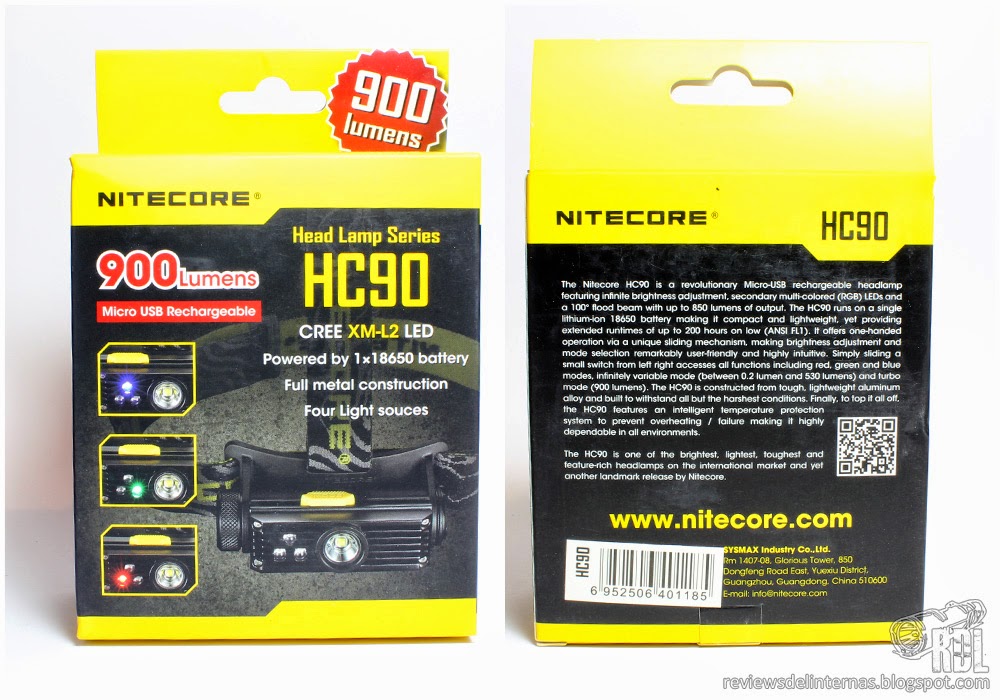 Reviews de Linternas: NITECORE HC90