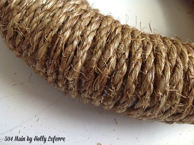 504 Main by Holly Lefevre: Rope and Yarn Wreath for Fall
