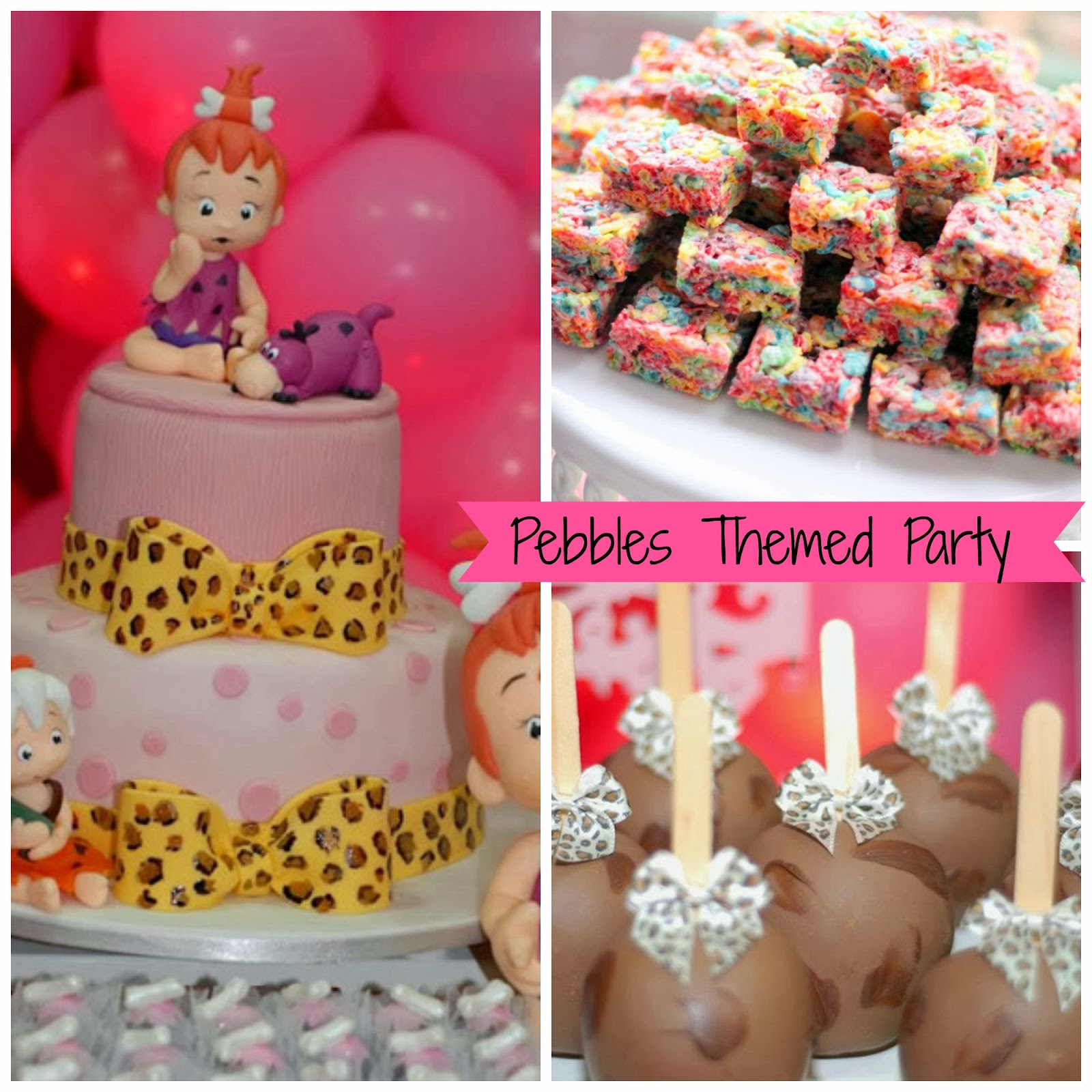 Giggle Bean: Flintstone "Pebbles" Party