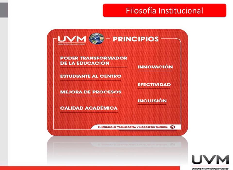 Lisset García Avalos : Filosofía Institucional -UVM-