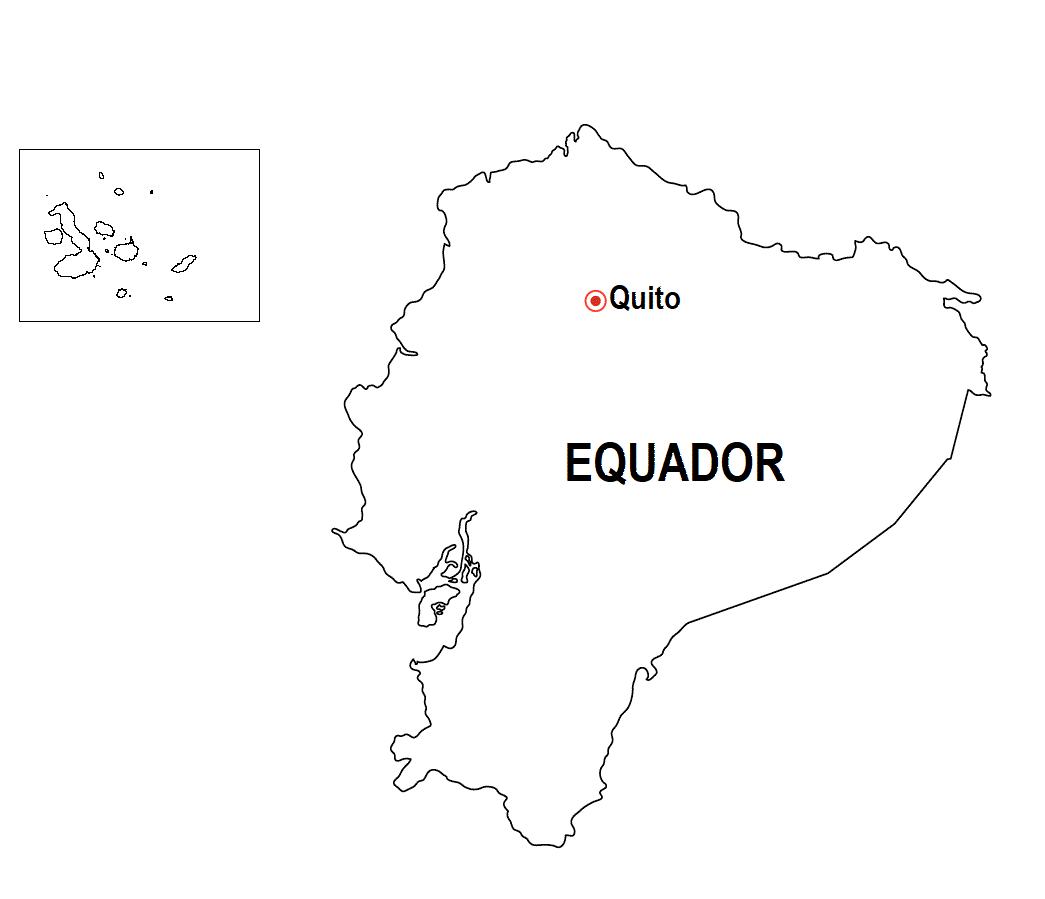 Blog de Geografia: Mapa do Equador para Imprimir e Colorir