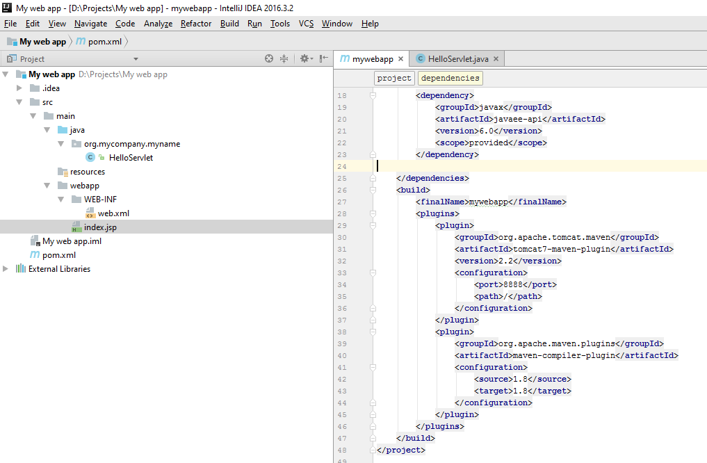 Tutorial: IntelliJ IDEA Community Edition with Tomcat deployment