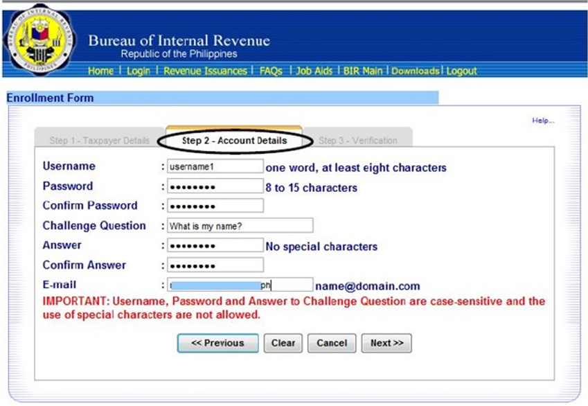 How to Register with the BIR eFPS (eFiling and Payment System) - Ines ...