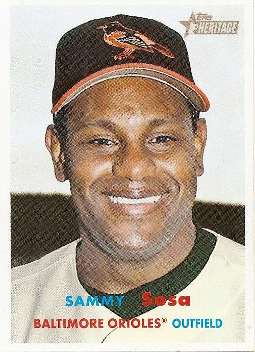Orioles Card "O" the Day: Sammy Sosa, 2006 Topps Heritage #60