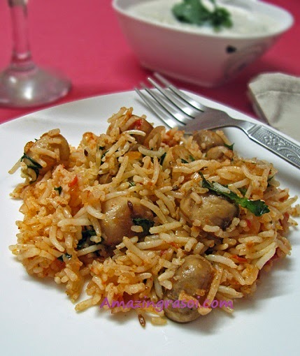 AmazingRasoi: Mushroom Rice