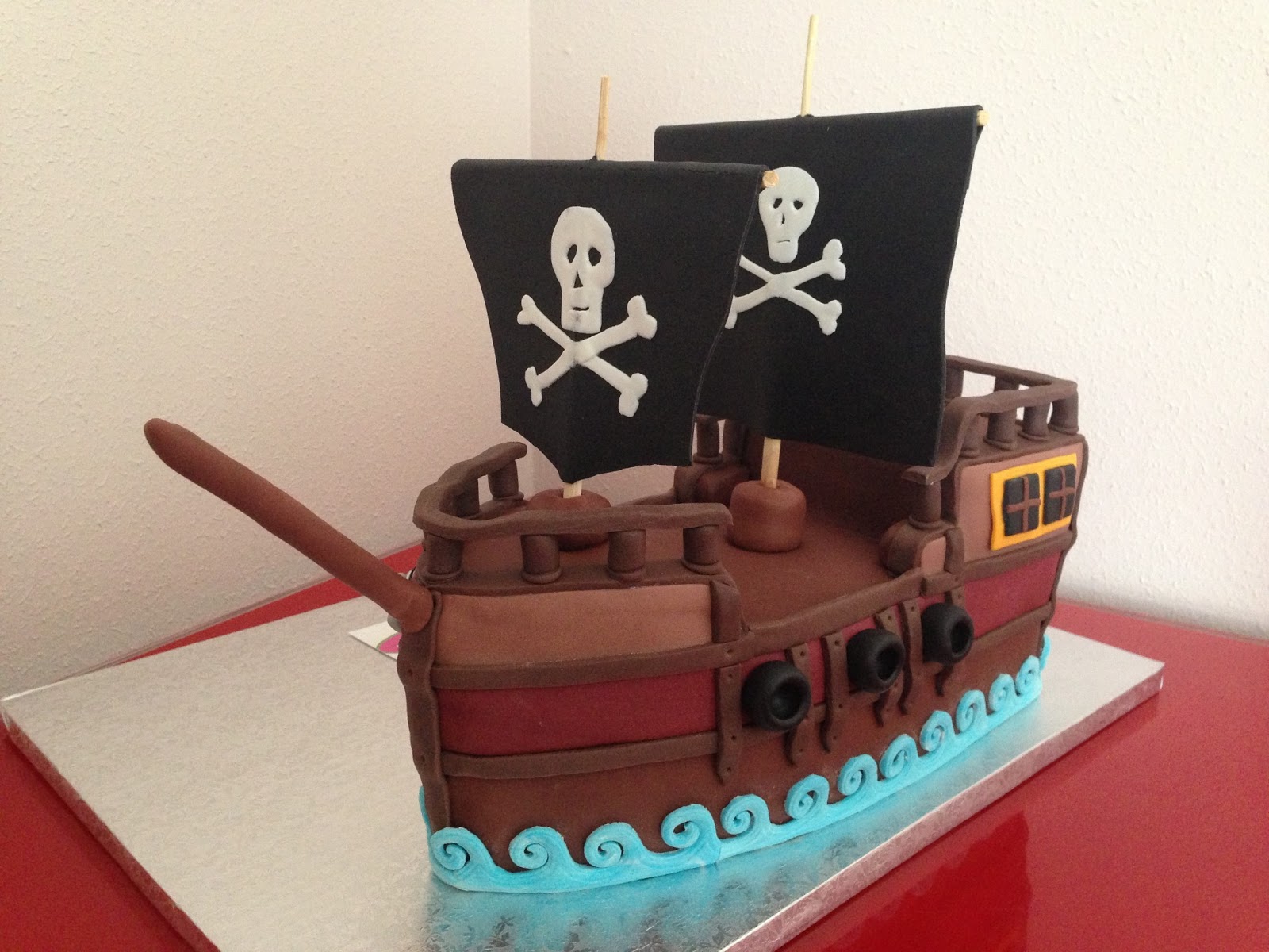 Torta barco pirata - Imagui
