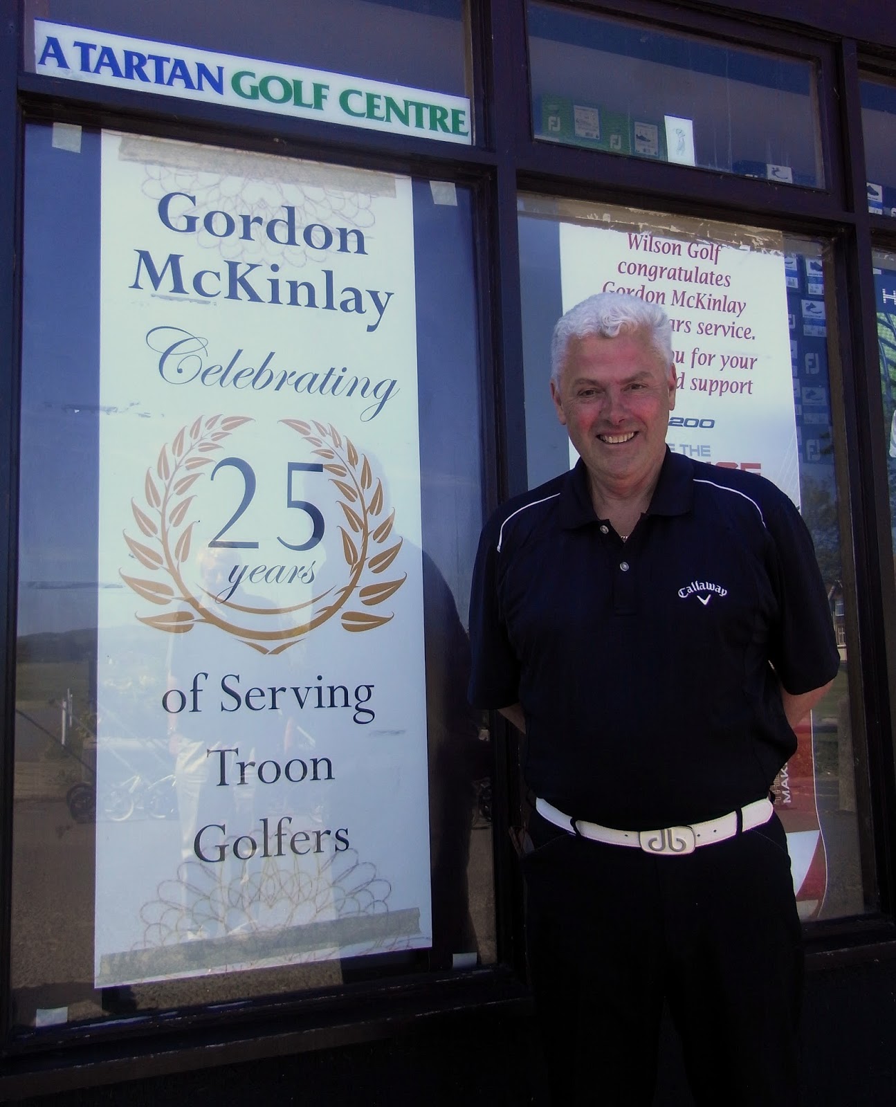 AYRSHIRE GOLF: SILVER SERVICE - Gordon McKinlay celebrates 25 years ...