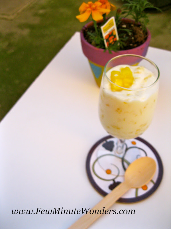 Fresh Fruit (Pineapple) Pudding In 5 Minutes. - Few Minute Wonders