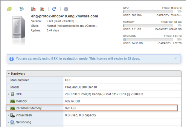 VMware vSphere 6.7 Journey (4) - Persistent Memory / NVDIMM ~ 不自量力 の Weithenn