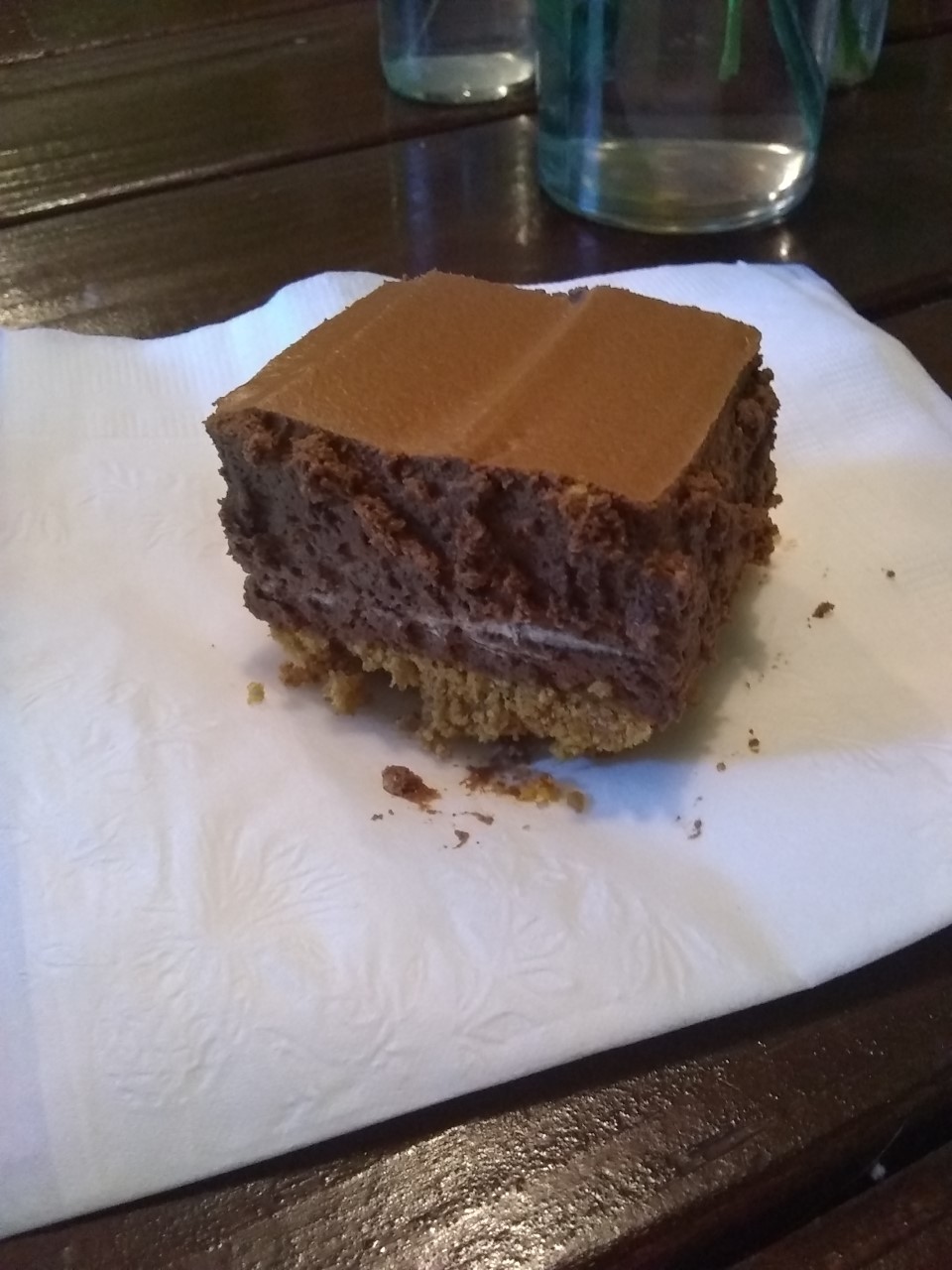 Chocolate Mousse Bars (No baking required)