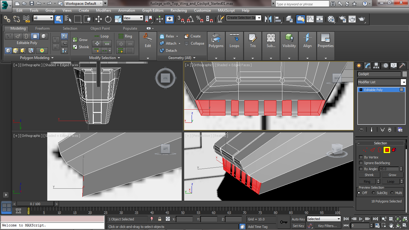 3D Modelling and Animation: Lambda Class Imperial Shuttle Model