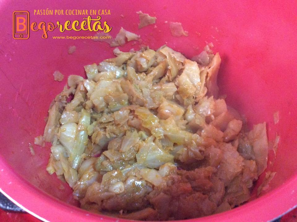 Repollo rehogado | BEGORECETAS