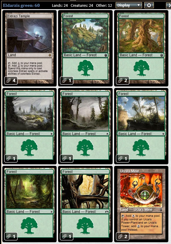 Magic the Gathering Adventures: [Modern] Eldrazi Spawn and Urza Lands