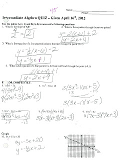 Math Classes Spring 2012: Intermediate Algebra Answer Keys - quiz and ...